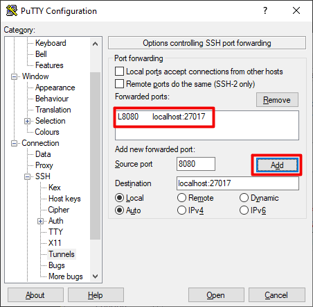 Using SSH Tunnels: How to create an encrypted ssh tunnel for applications